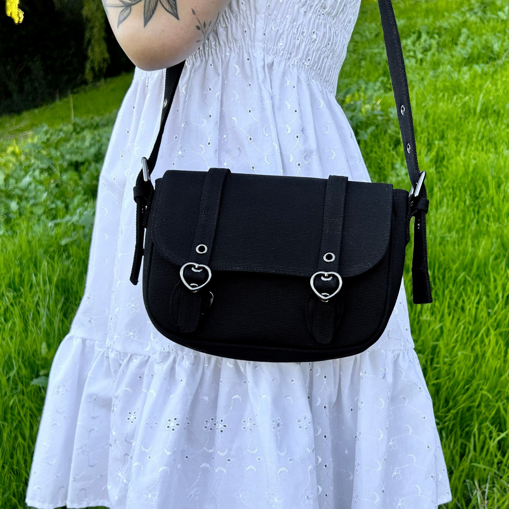 Black Satchel Bag – Just Peachy